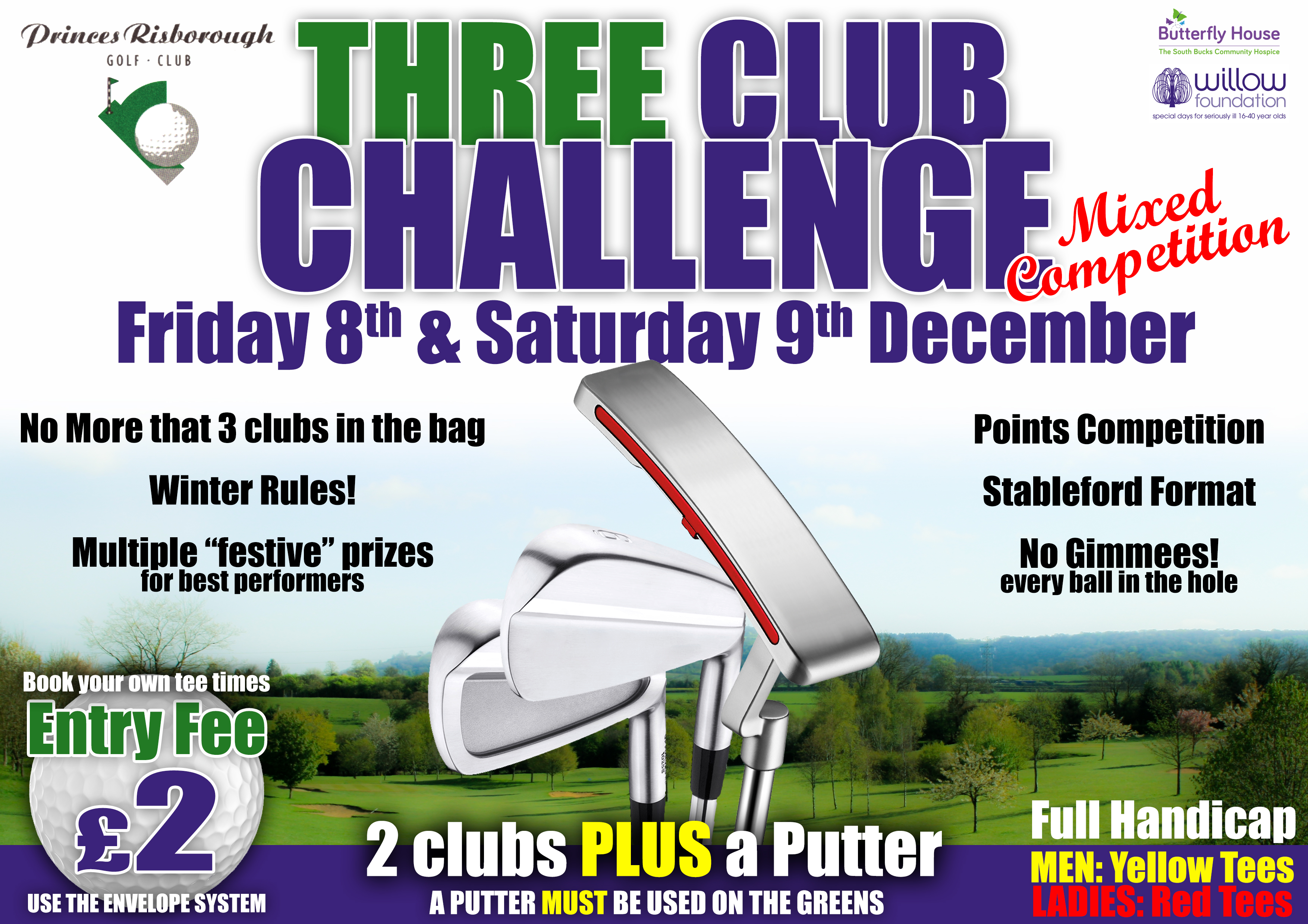 3 Club Challenge Find Out More Princes Risborough Golf Club 3 Club Challenge Find Out More Princes Risborough Golf Club