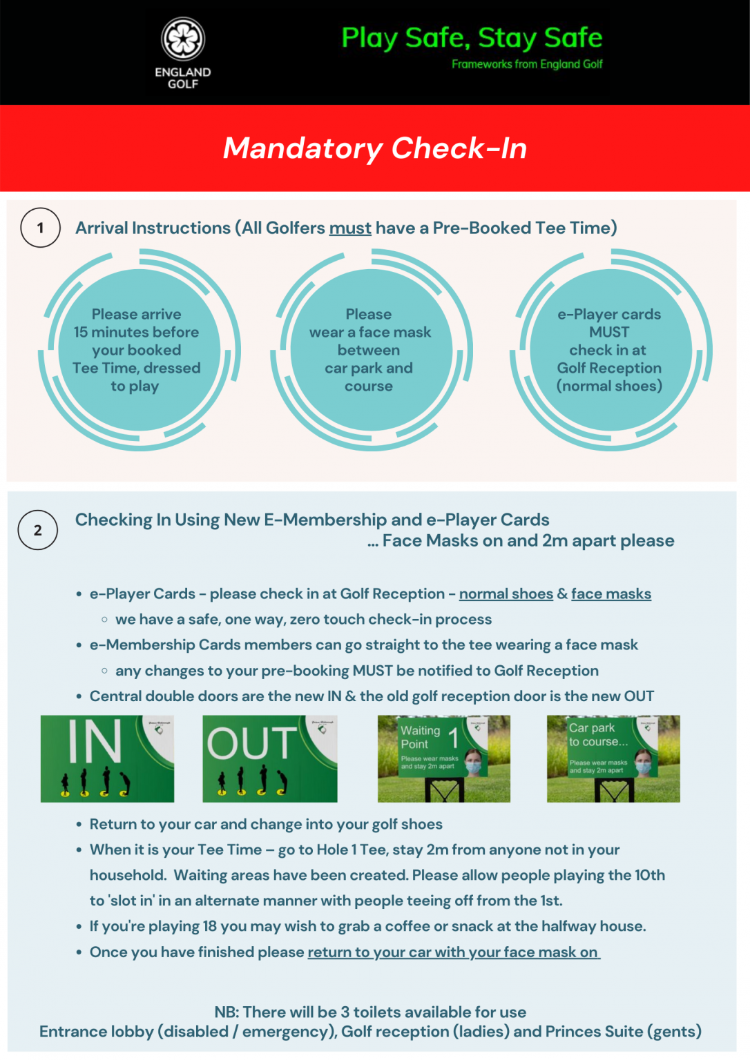 Safe Check In - Princes Risborough Golf Club